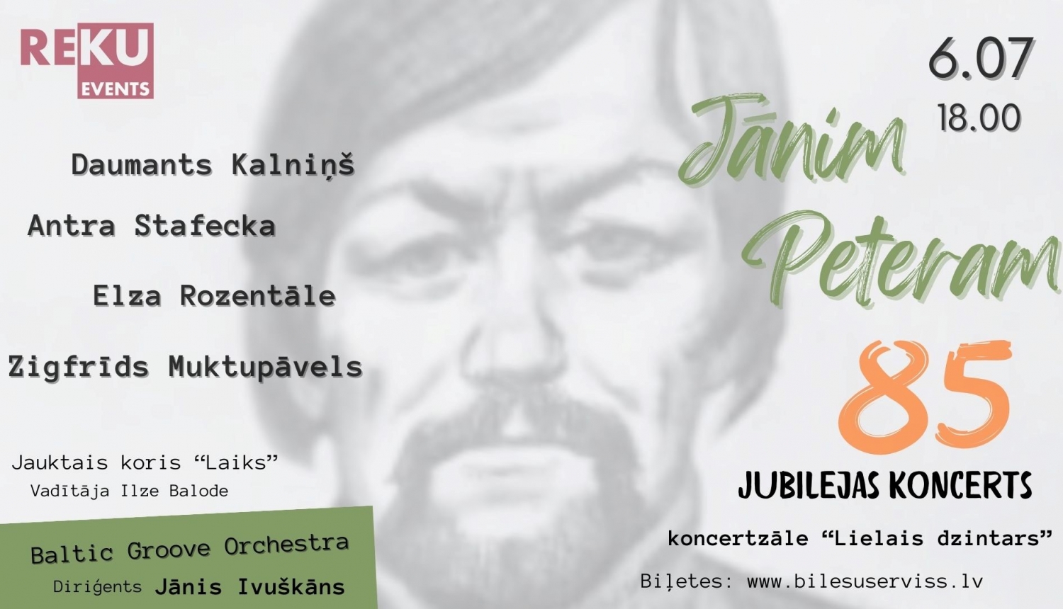 Liepājā ar koncertu atzīmēs Jāņa Petera 85. dzimšanas dienu | Rīts.lv ...